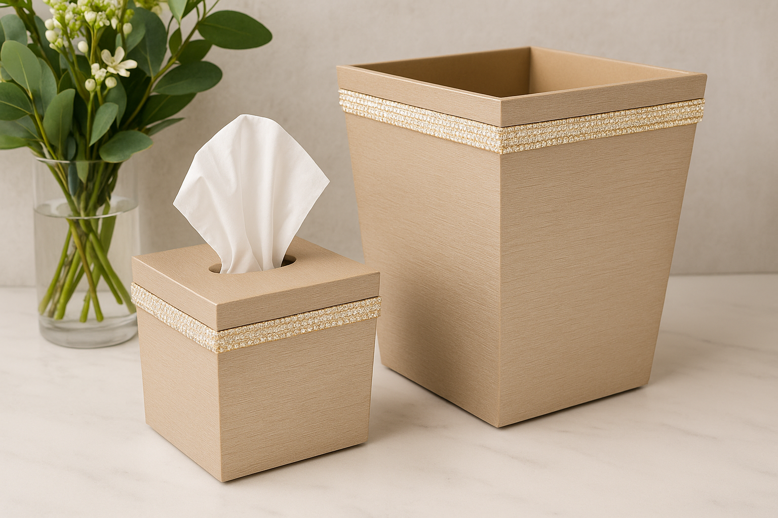 Waste Baskets and Tissue Boxes